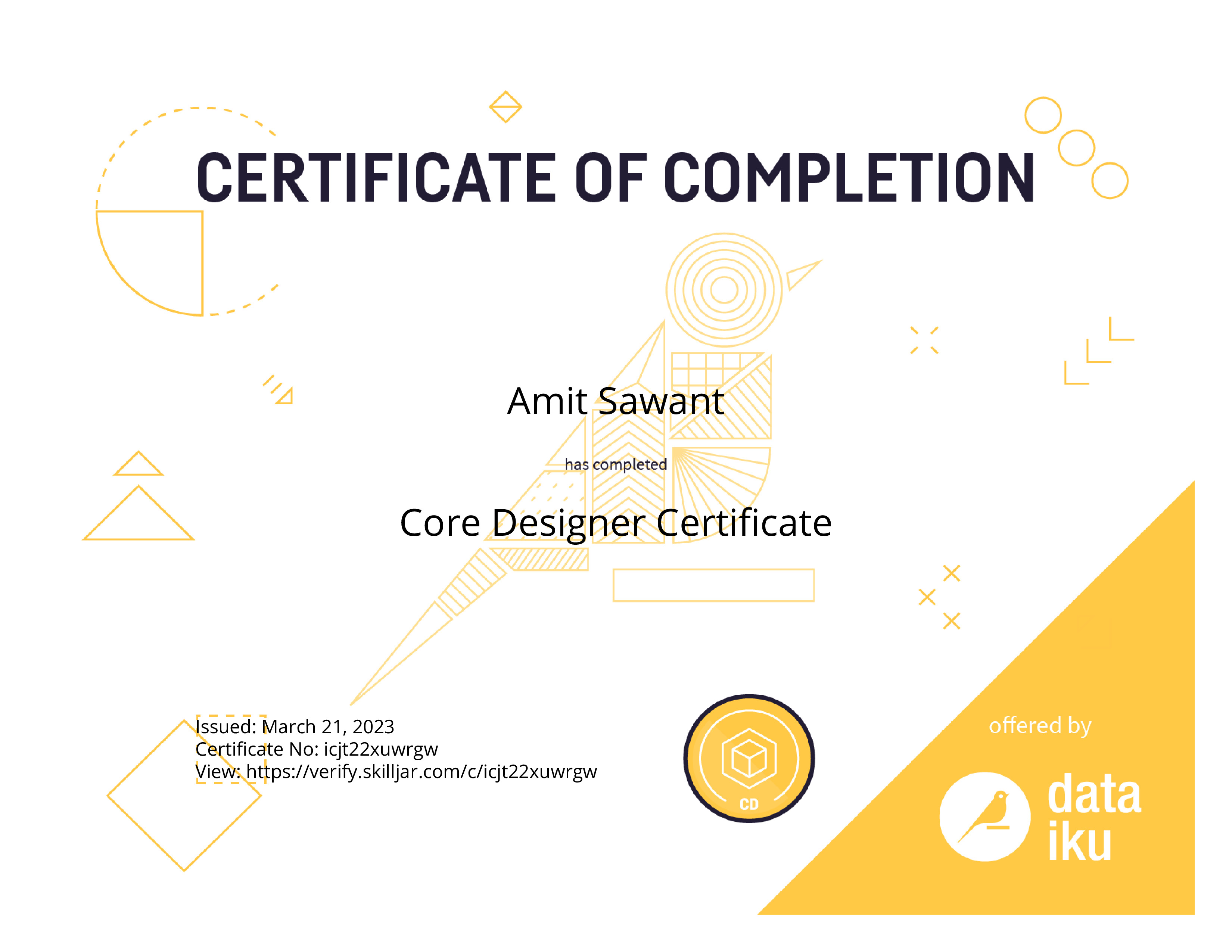 My Dataiku Core Designer Certificate experience