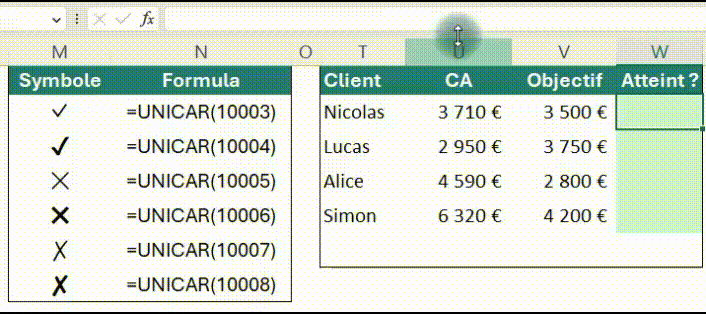Comment insérer un symbole dans Excel - Exceletter