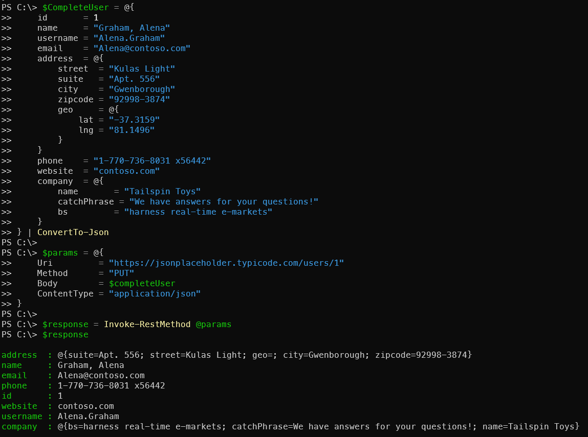 PowerShell and APIs: POST, PUT, and PATCH Commands