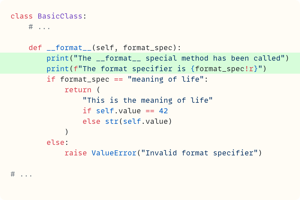 I Want My Own Fancy F-String Format Specifiers… Sure You Can