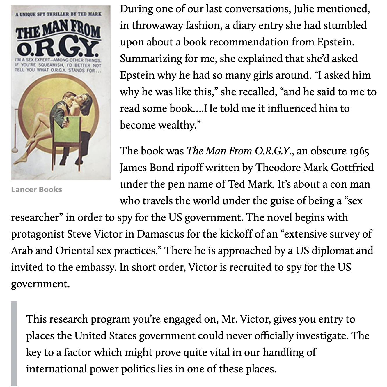 Jeffrey Epstein's Close Friend Told A Writer, Leland Nally, In 2019 ...