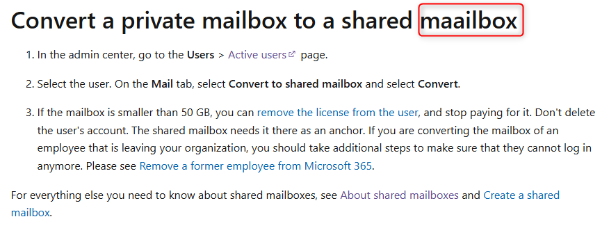 How To - Convert A User Mailbox To A Shared Mailbox in Exchange Online ...