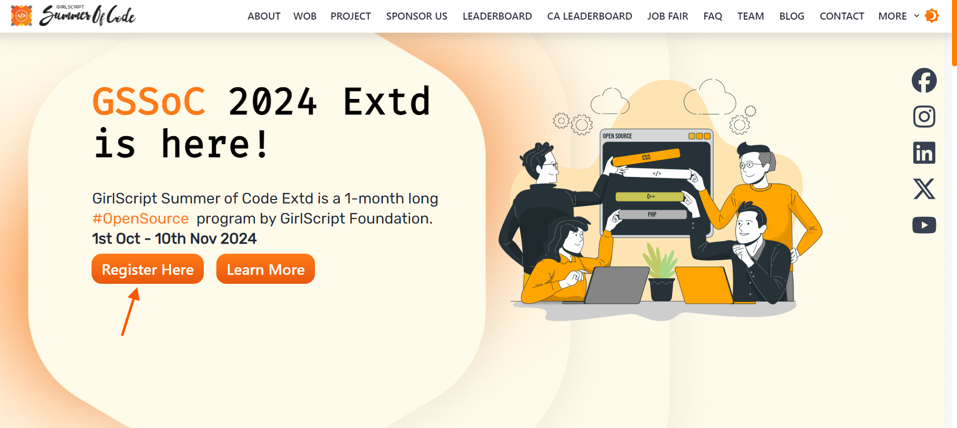 Registrations as a Contributor for GSSoC '24 Extended Has Started 🎉