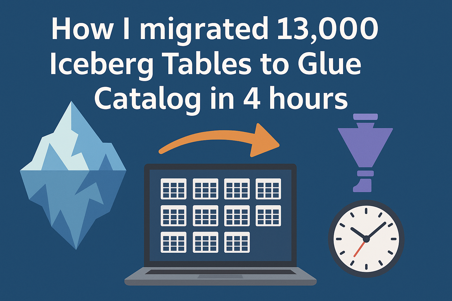 Migrating 13,000 Iceberg Tables in 4 hours to Glue Catalog