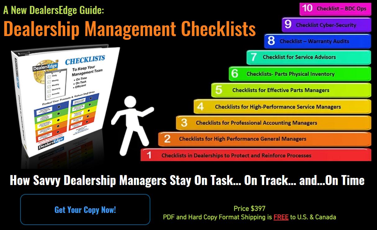 Our Dealership Management Checklists Keep Hundreds of Dealerships On ...