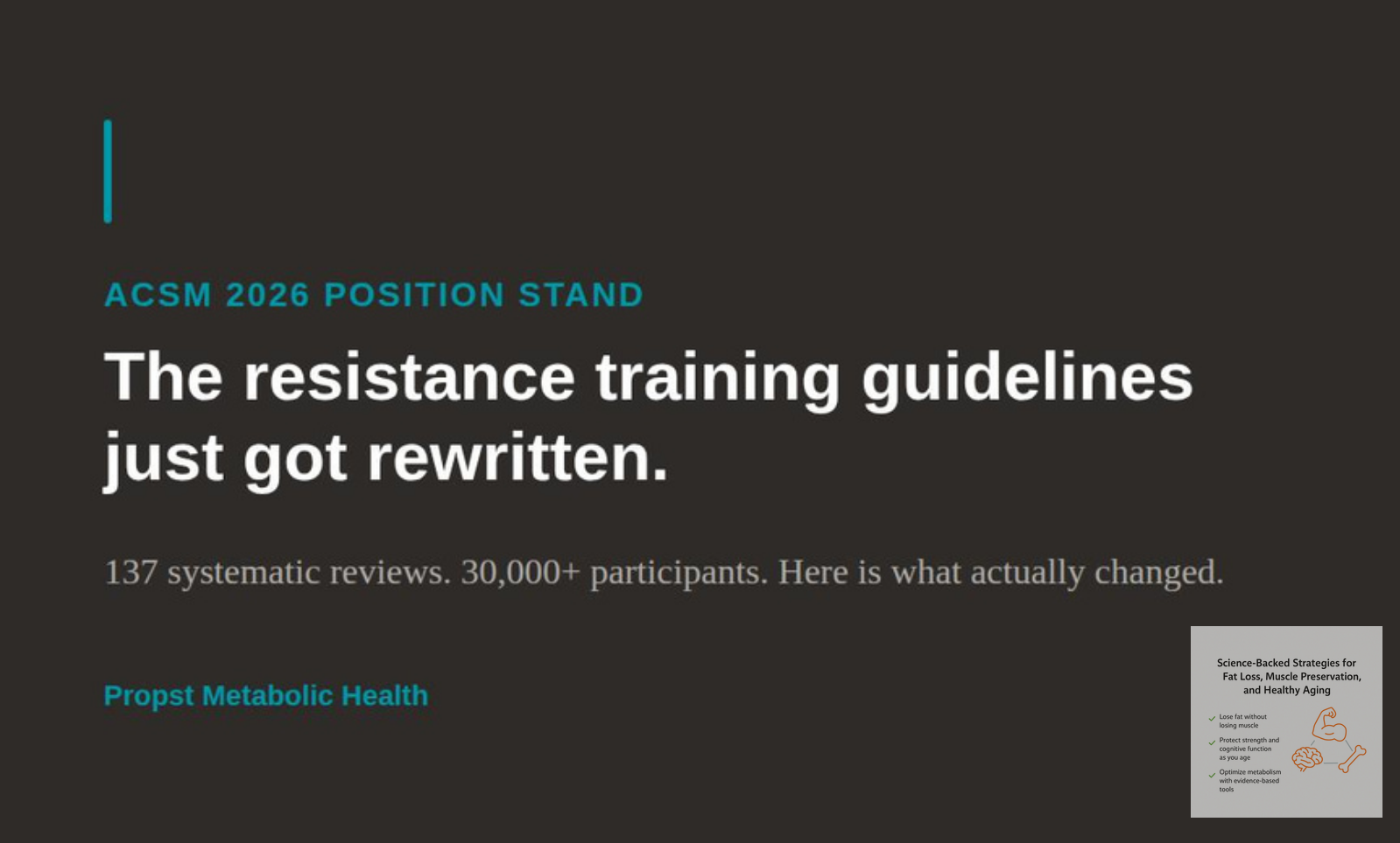 The 2026 ACSM Resistance Training Cheat Sheet