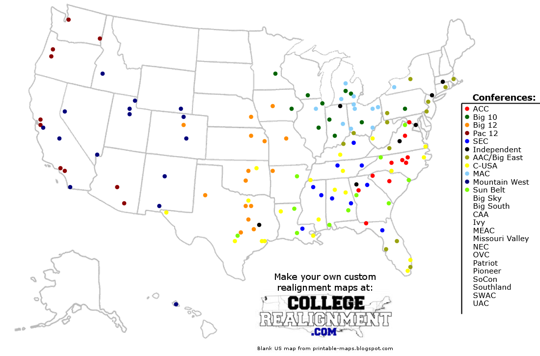 College Football 25 realignment ideas - by Griffin Olah