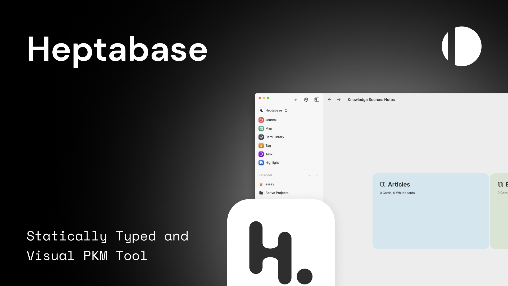 Heptabase - Statically Typed and Visual PKM Tool