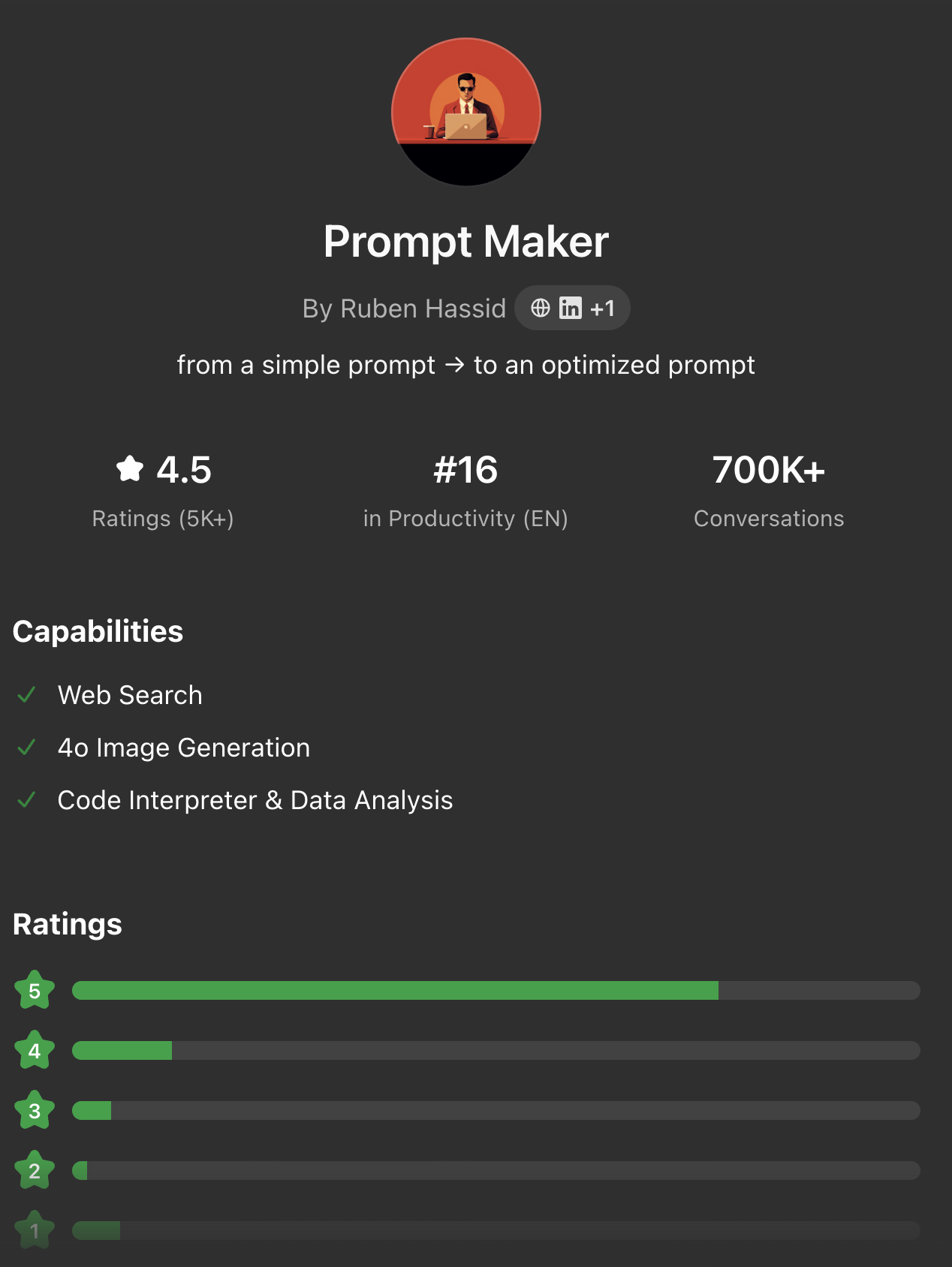 Prompt Maker. - by Ruben Hassid - How to AI