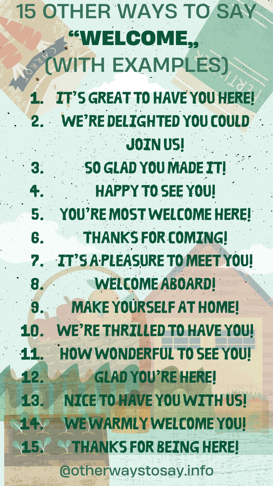 15 Other Ways to Say “Welcome” (with Examples)