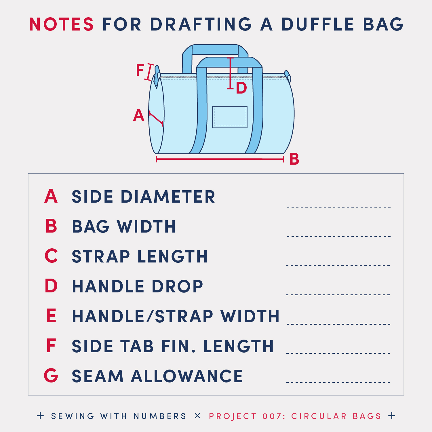 How to Draft a Duffel Bag - by Beth Wood