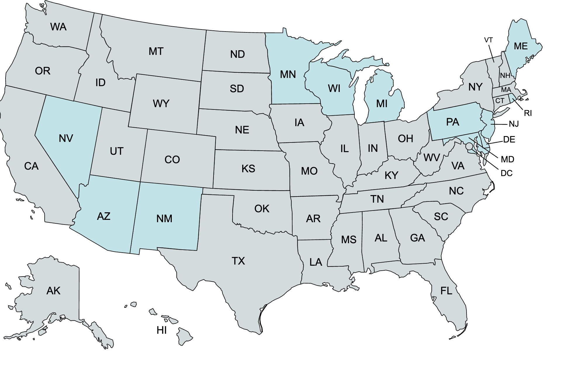 Updated Anti-trans Legislative Risk Assessment Map