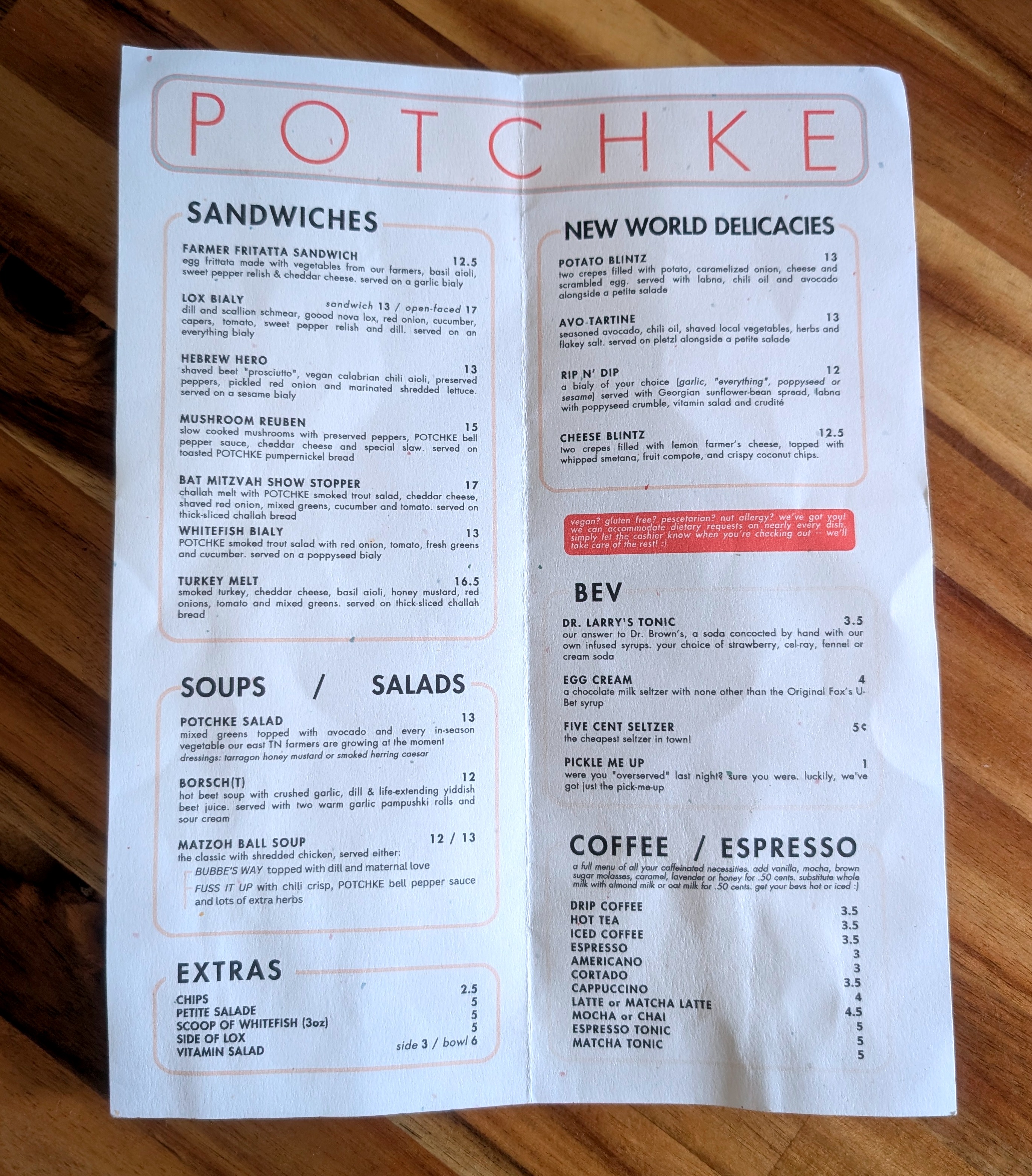 What's on the Menu: Potchke - by Colleen McNally Arnett