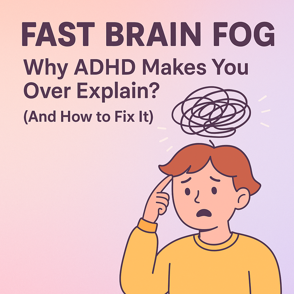 💬⚡️ Fast Brain Fog: Why ADHD makes you overexplain? (And how to fix it!) 🌀