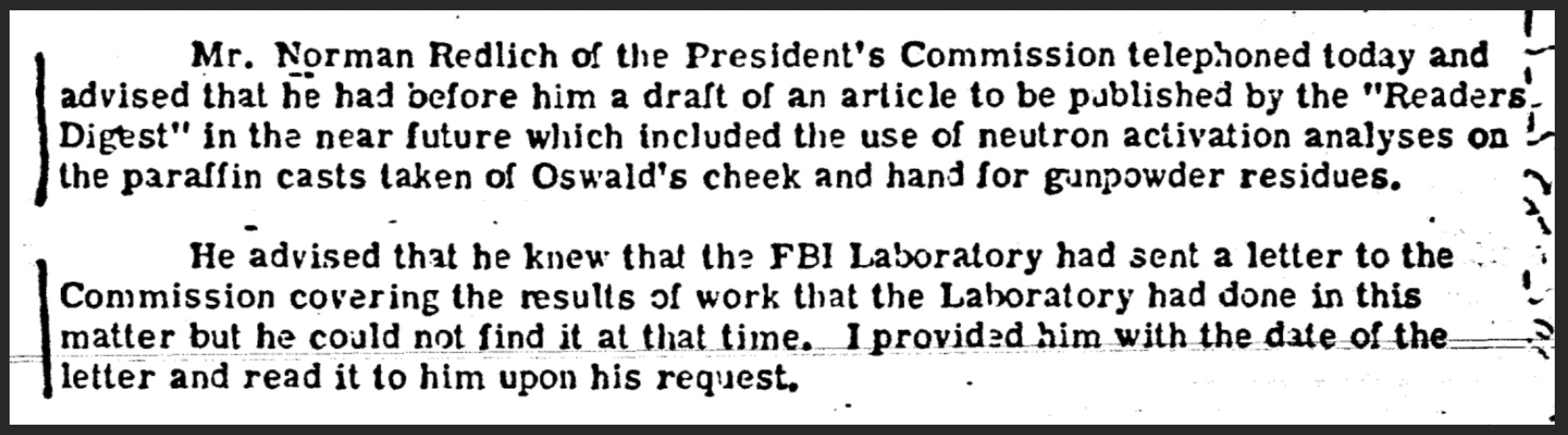 Warren Omission: Flunking the Paraffin Test - by Chad Nagle