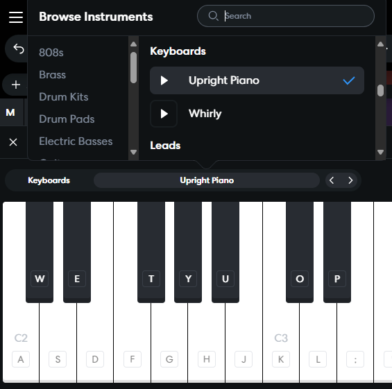 Bandlab: Creating your first track - Virtual Instrument Track
