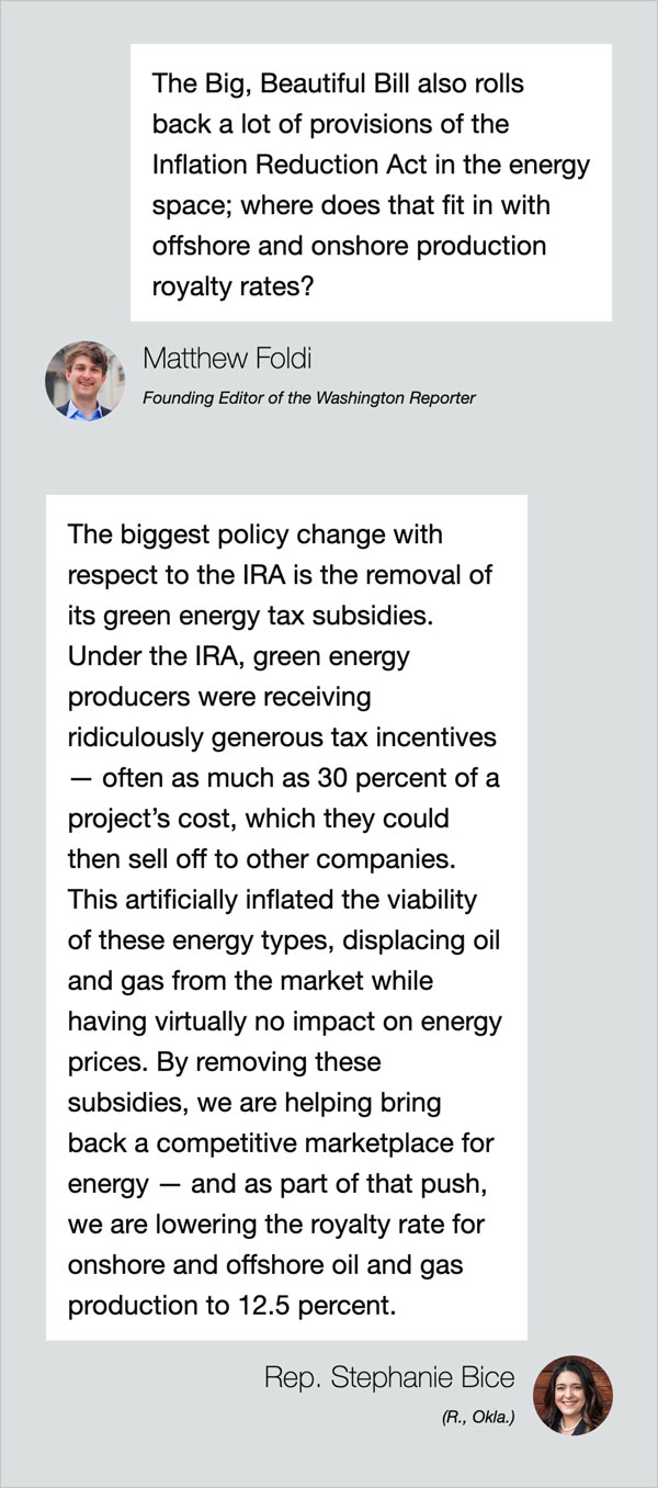 Stephanie Bice and other lawmakers on the Big, Beautiful Bill, NRSC ...