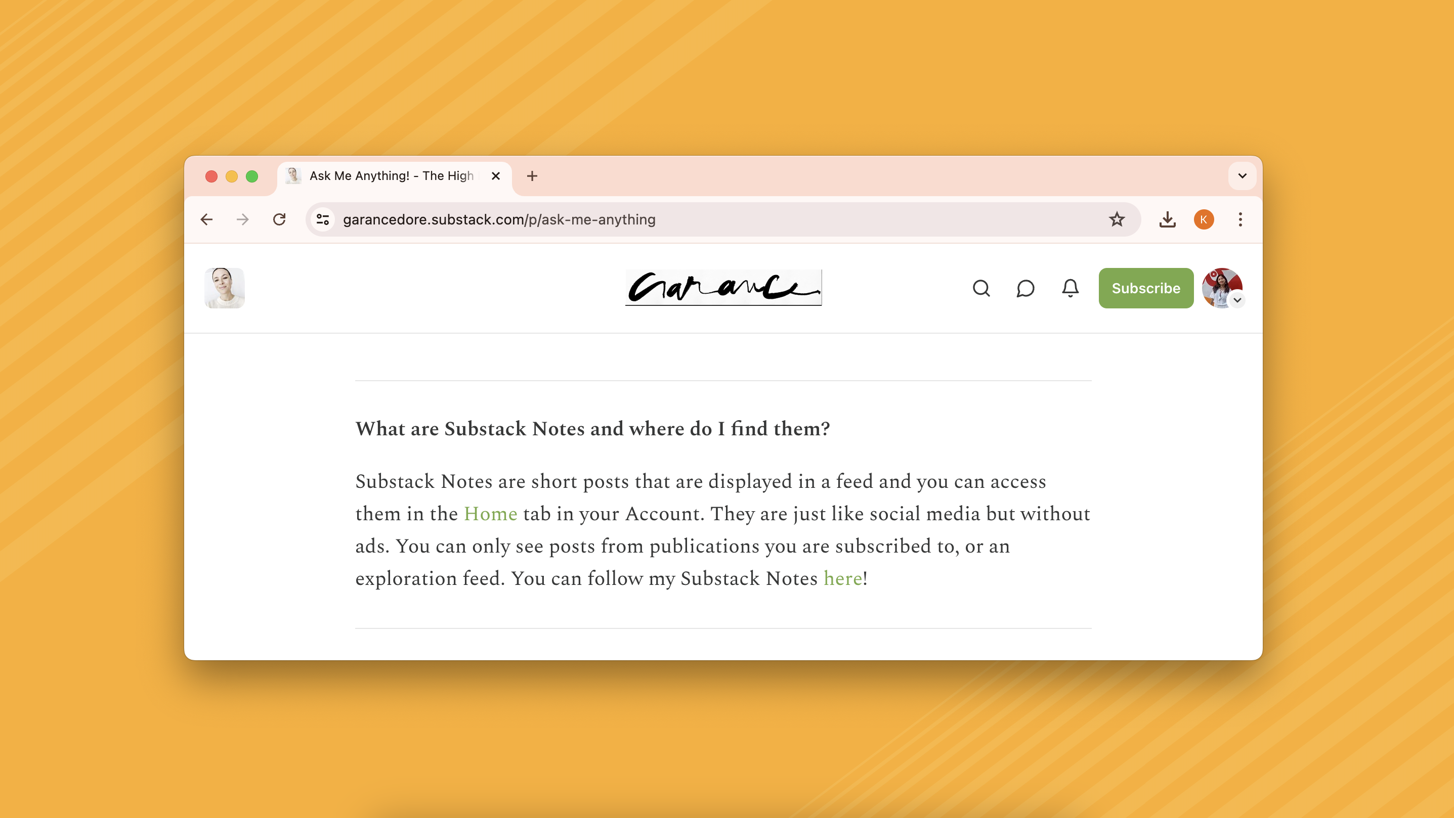 Getting started with Notes - On Substack