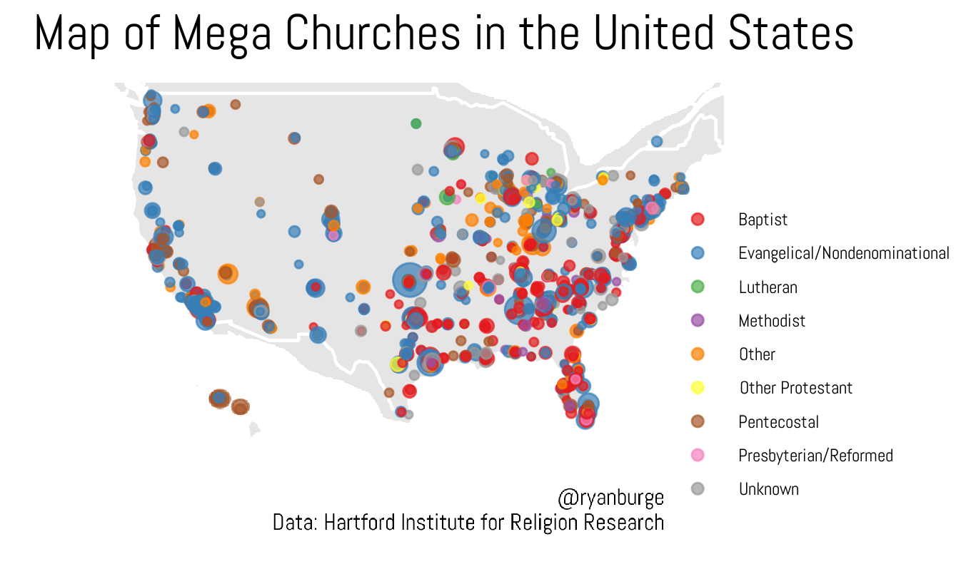 How Many Megachurches Are There? Where Are They Located?