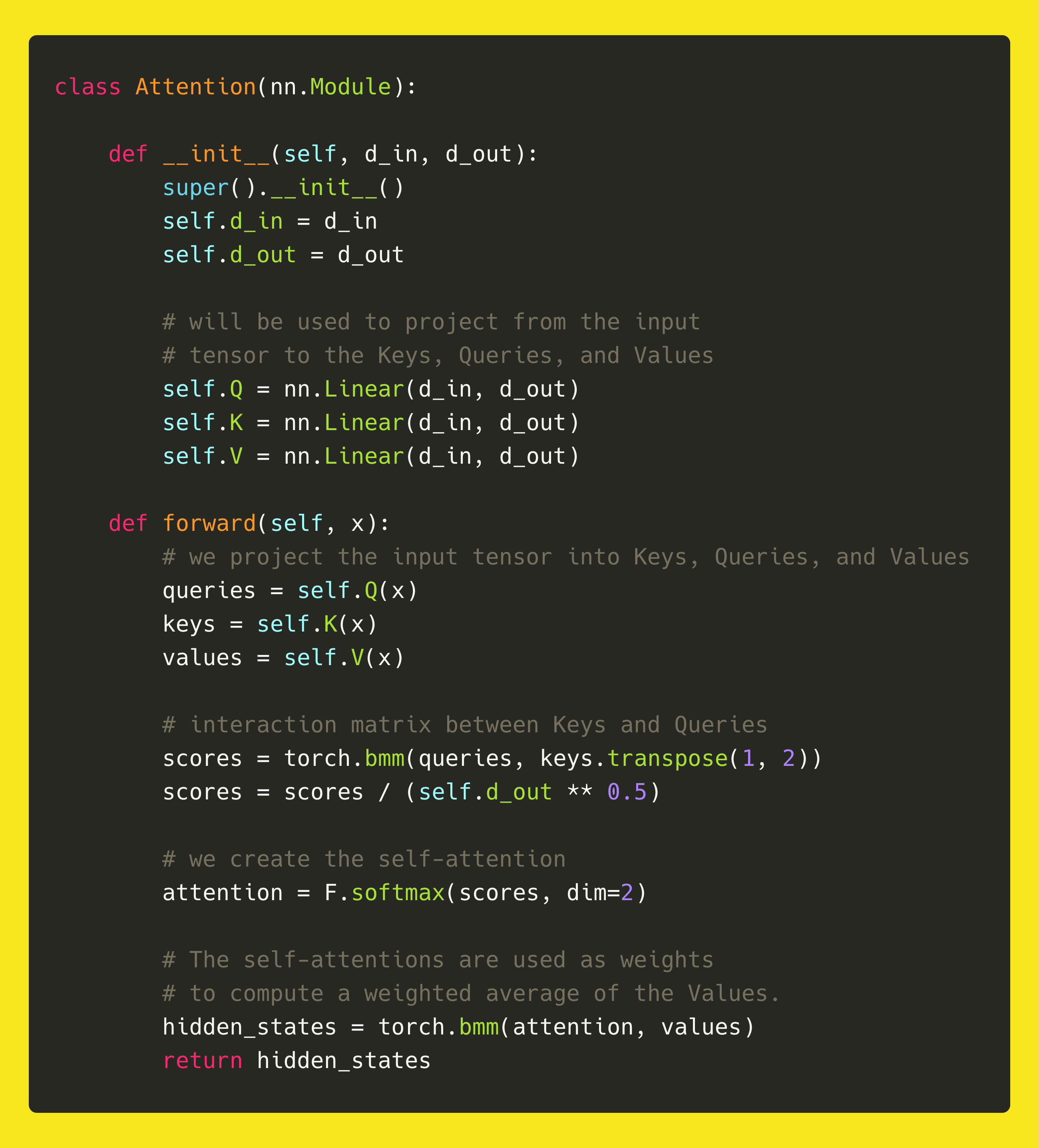 Implementing the Self-Attention Mechanism from Scratch in PyTorch!