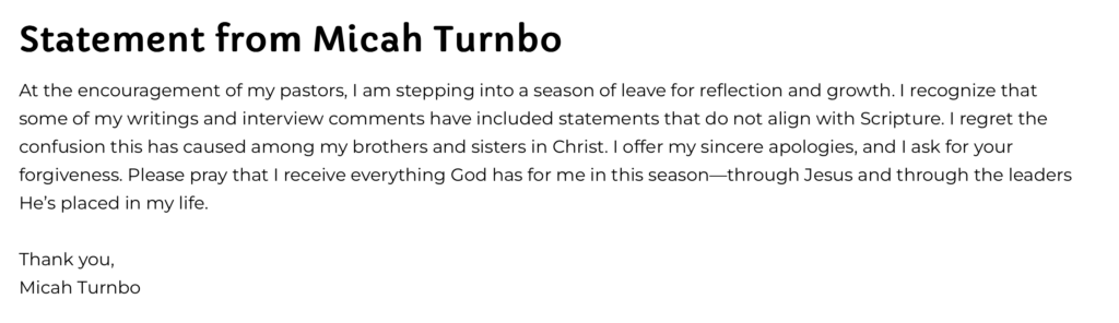 ‘Prophet’ Micah Turnbo Steps Away From Public Ministry, Deletes ...