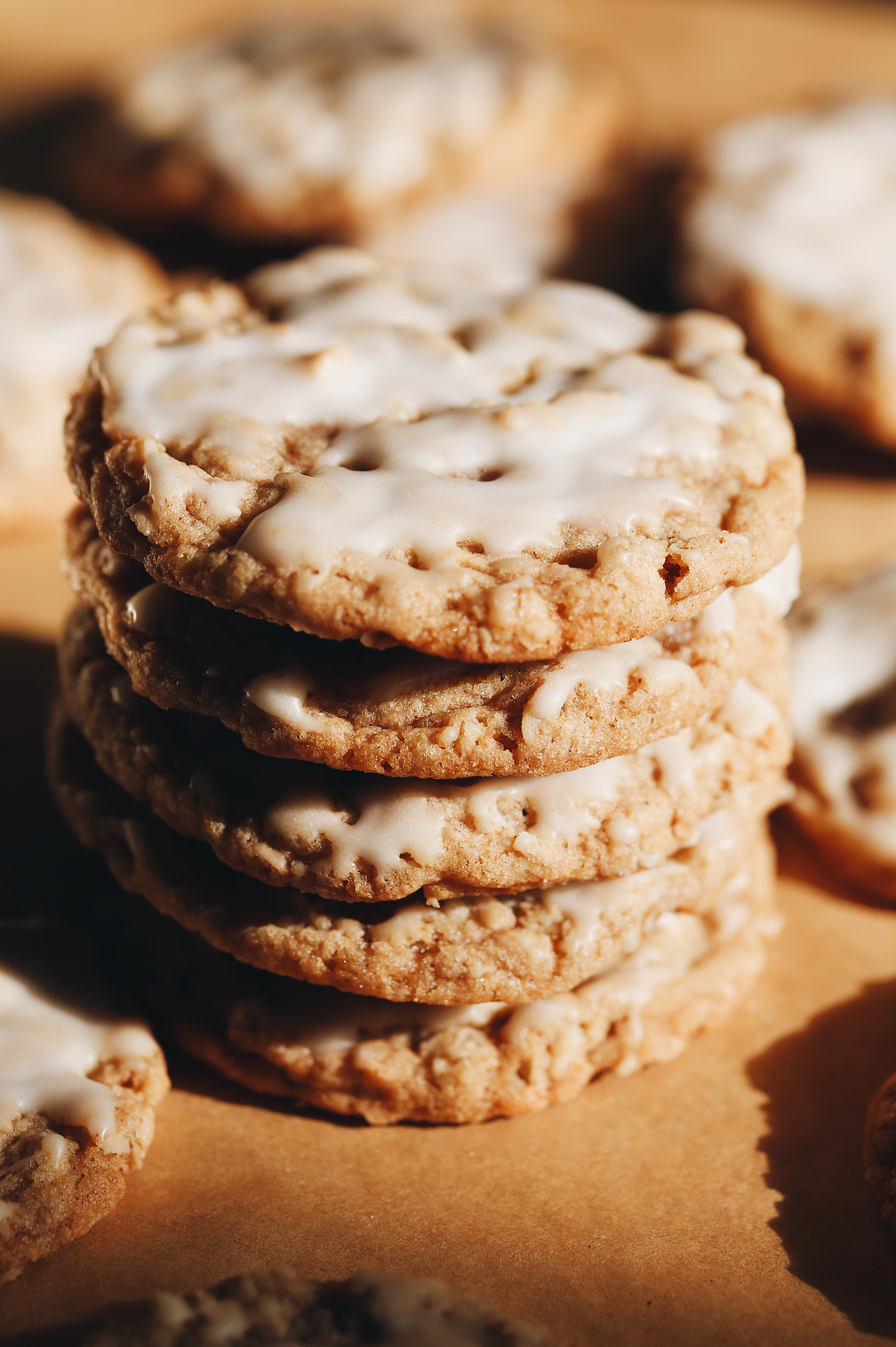Chewy Iced Oatmeal Cookies - by Angela Chung