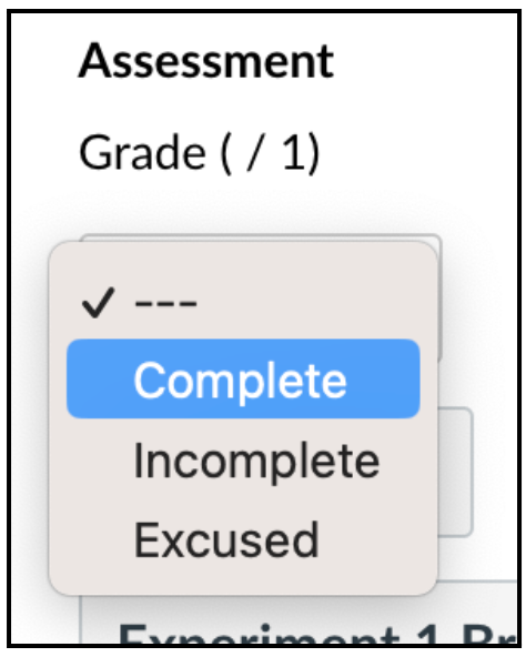 Using the Canvas Gradebook with Specifications Grading