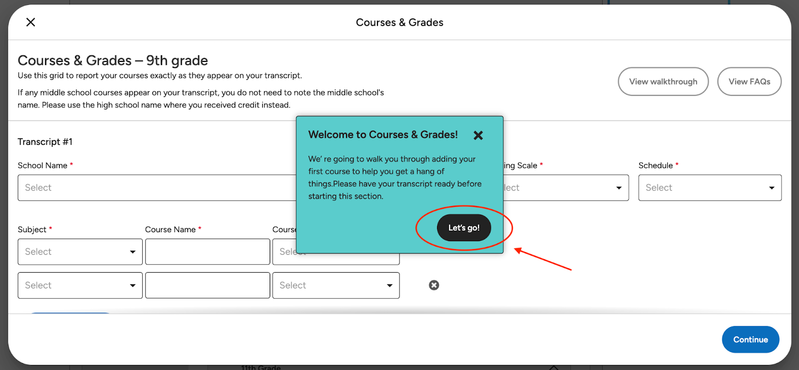 Common App Section by Section - Courses & Grades