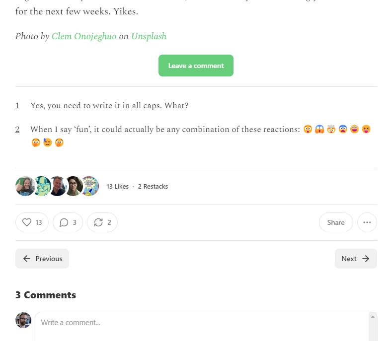 How to publish a serial story in a newsletter