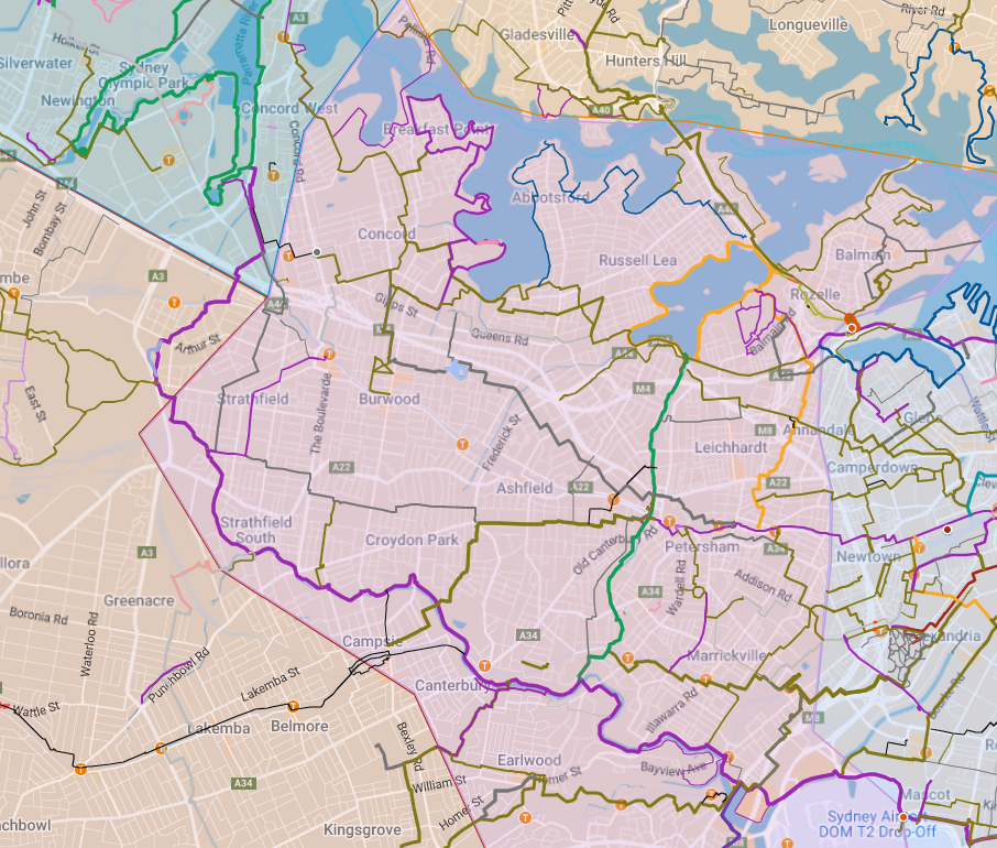 Iron Cove and Cooks River Area - CycleSydney