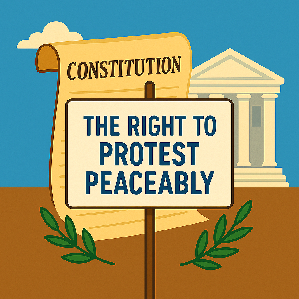 🕊️ The Right to Peaceful Protest: What the First Amendment Protects