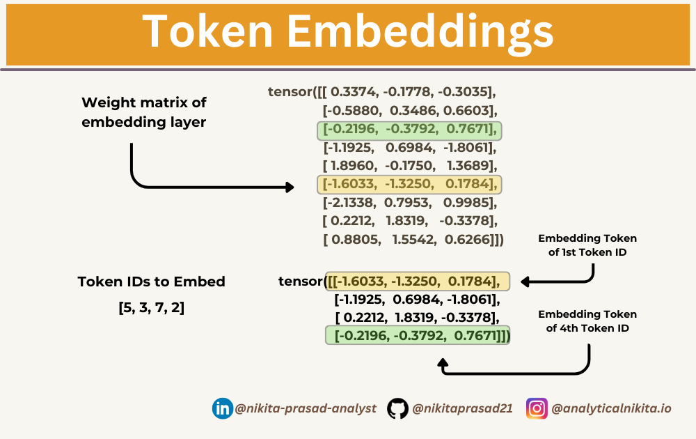 How LLMs Embeds Input Tokens? - by Nikita Prasad