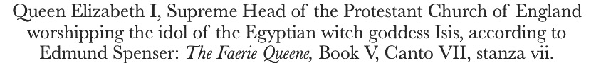 La reina bruja Isabel I, fundadora del Imperio Oculto Británico
