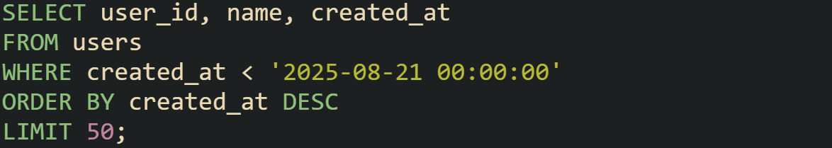 Filter Rows by Row Number for Pagination Queries