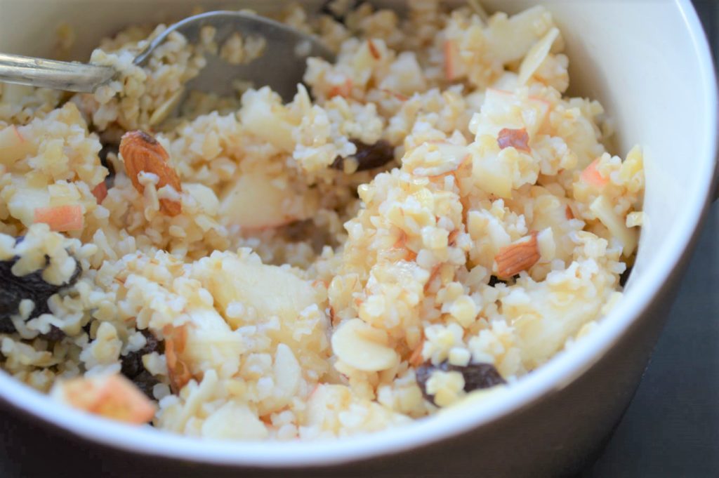 Overnight Bulgur Wheat Breakfast - by Swetha Sivakumar