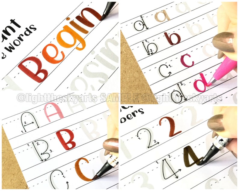 Resource Spotlight: Handwriting & Brush Lettering Practice Worksheets