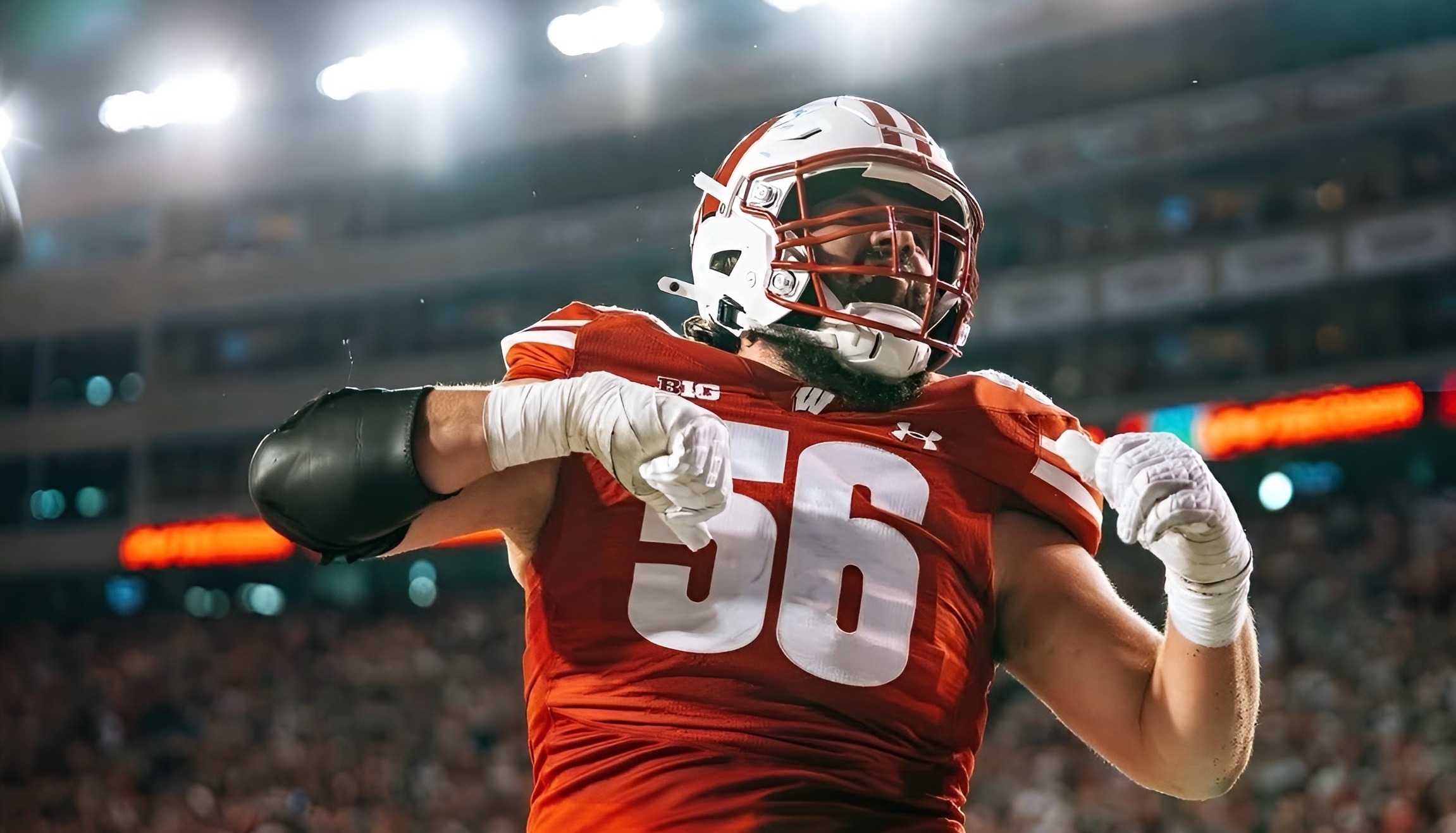 Wisconsin football offensive lineman Joe Brunner enters NCAA transfer ...