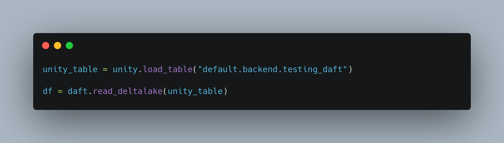 Daft vs Spark (Databricks) for Delta Tables (Unity Catalog)