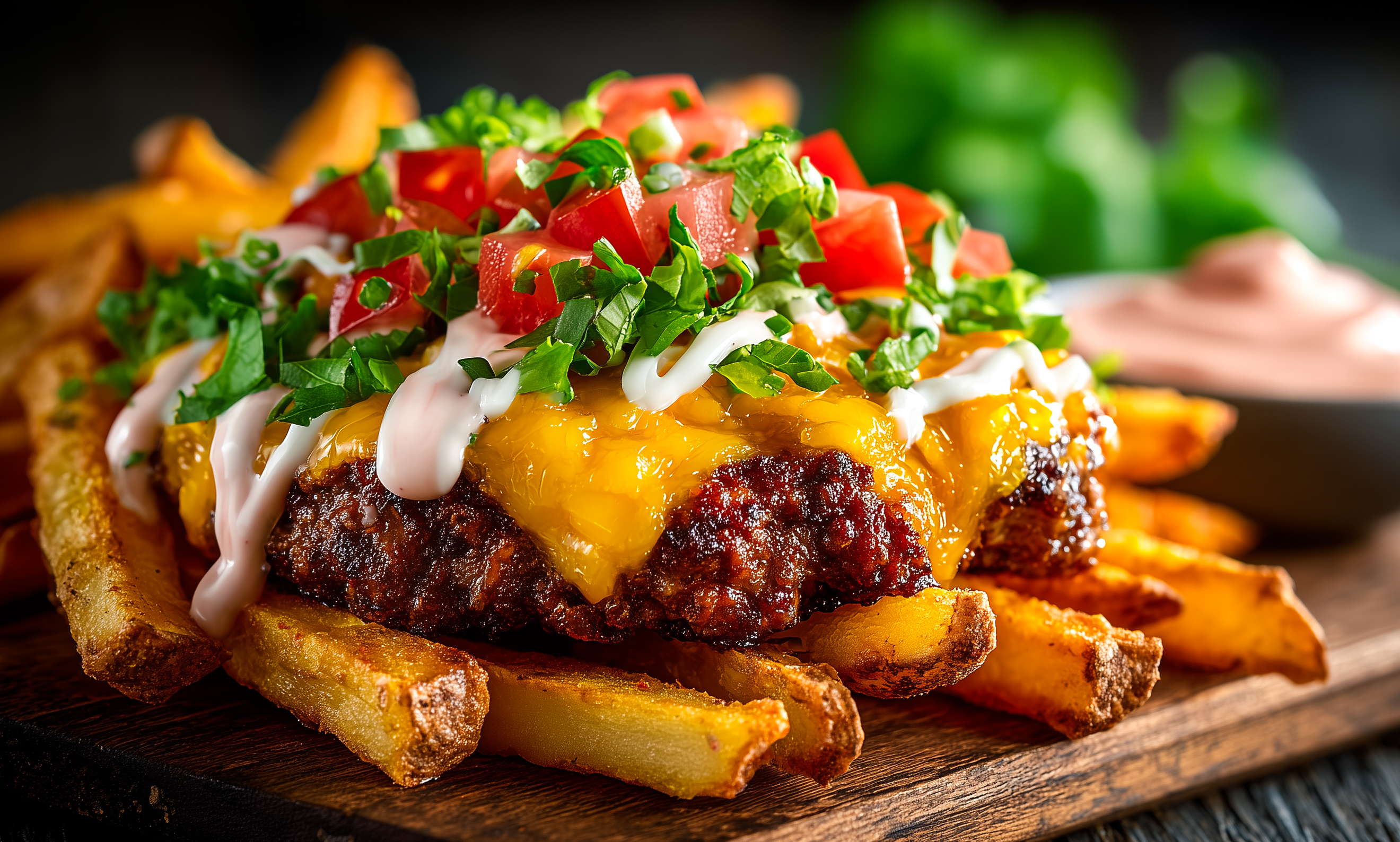 Loaded Cheeseburger Fries | Crispy Potatoes with Juicy Beef Patties