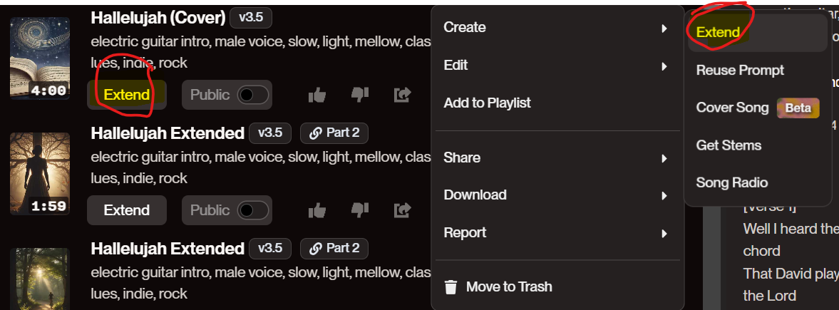 How to Extend a Song Past 4 Minutes on Suno AI Using the Extend Feature