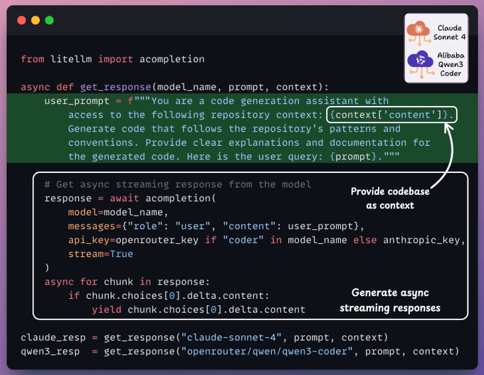 Compare Qwen 3 Coder vs. Sonnet 4 for Code Generation