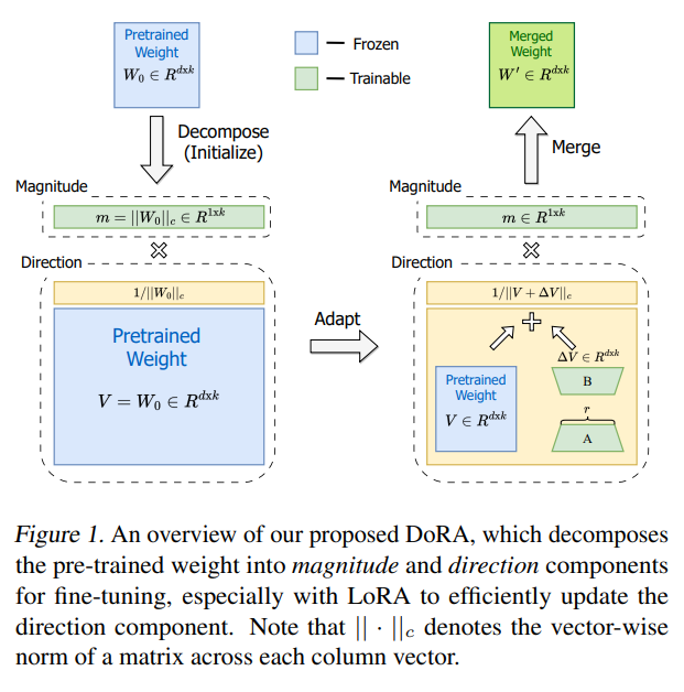 DoRA vs. LoRA: Better and Faster than LoRA?