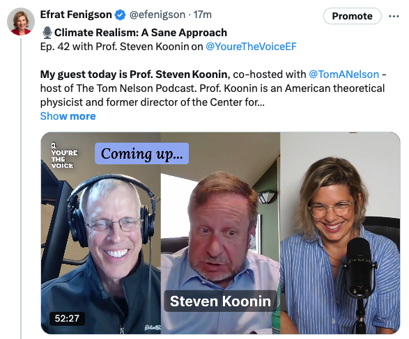 Climate Realism: A Sane Approach – With Prof. Steven Koonin – Climate Depot