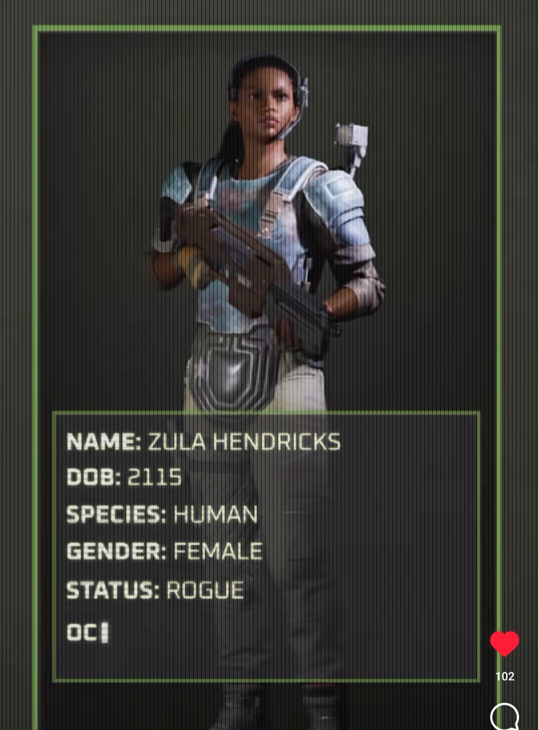 Zula Hendricks and Developing Aliens: Defiance, etc