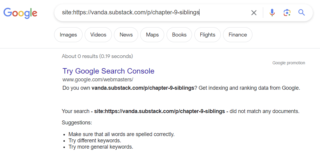 Get your Substack on Google Part 2: Setup Search Console