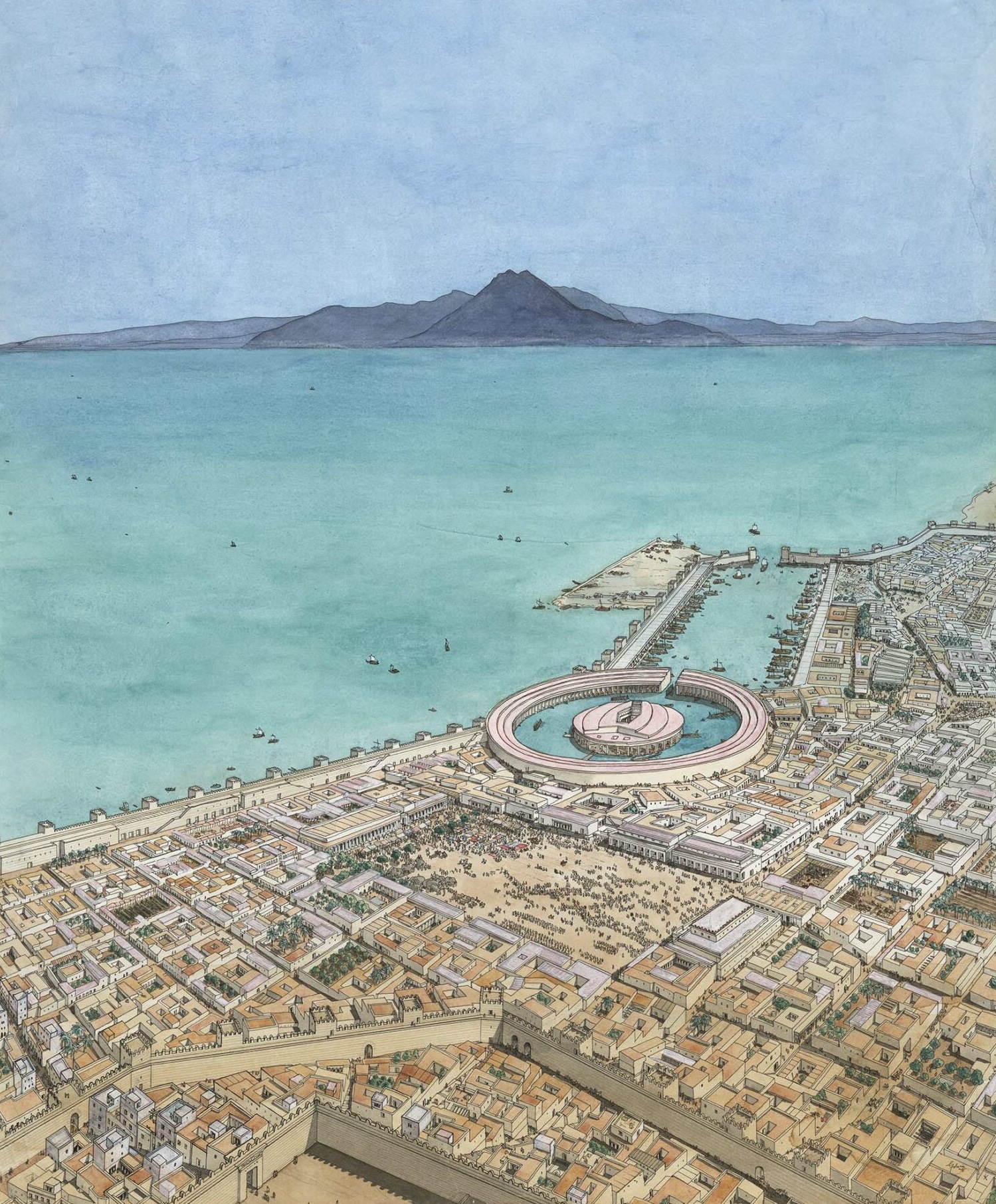 The Cothon of Carthage - by Sebastián Panatt