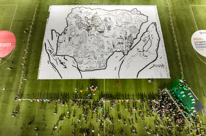 Nigerian visual artist receives confirmation of his 'world largest ...