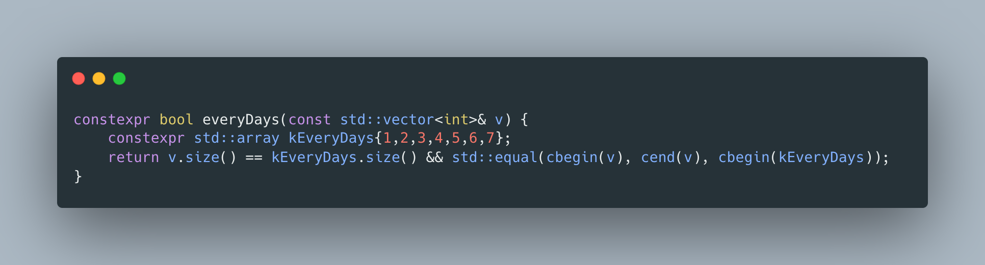 Comparing vectors for equality. - by Taras Tsugrii