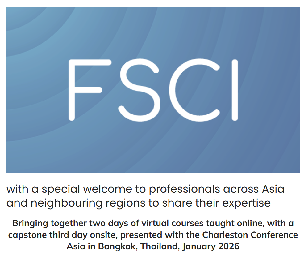 Charleston Conference Asia 2026 in Bangkok & FORCE2026 in Singapore ...