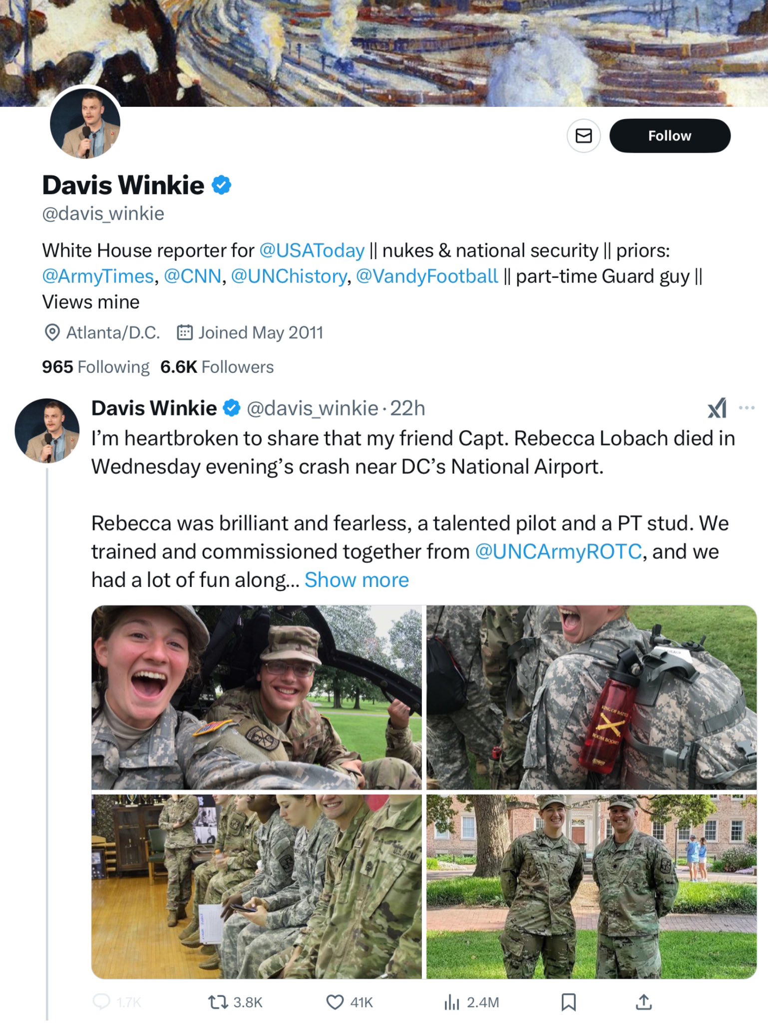 Female Pilot Rebecca Lobach’s Entire Social Media Scrubbed before Army ...